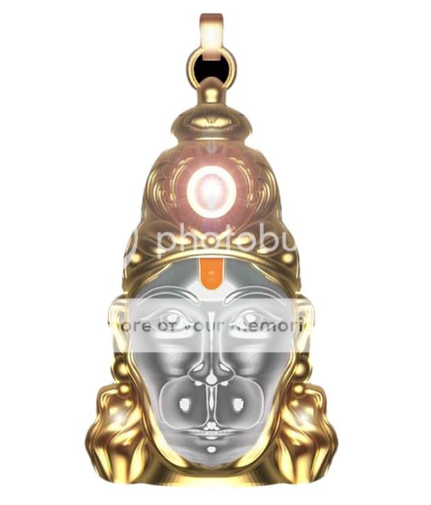 Shri Hanuman Chalisa Yantra With Gold Plated Chain Locket Kavach ...